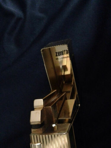 ZENITH MILLIONAIRE GOLD PLATED BLACK LACQUER TABLE LIGHTER – Vintage ...