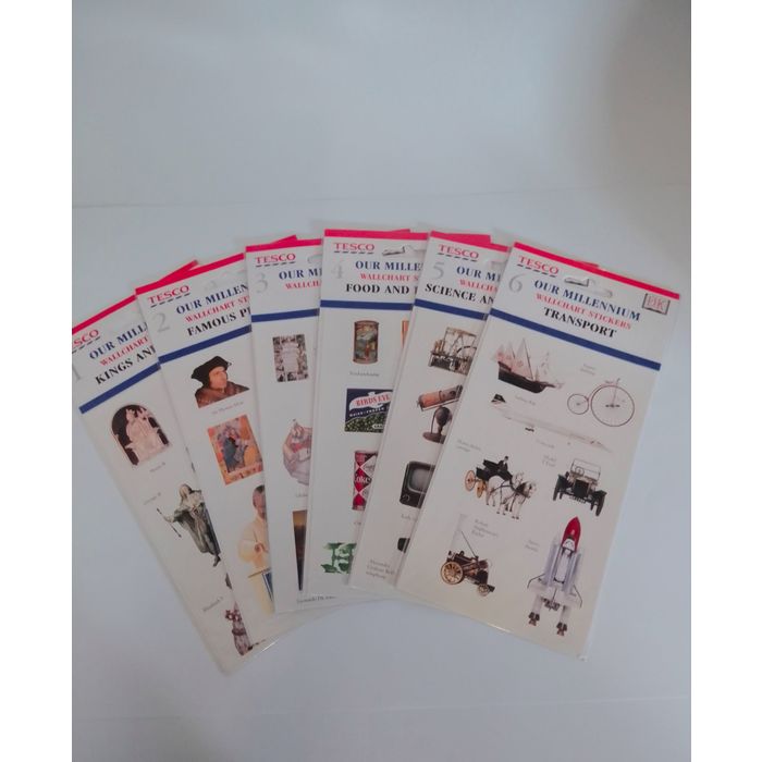 6x vintage tesco millenium stickers – RPMworld